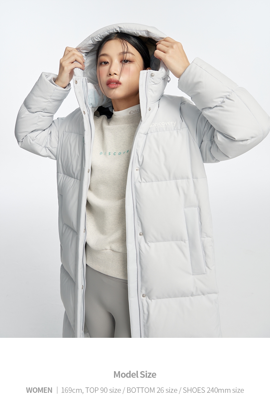 [광교점][22FW]레스터G RDS 구스다운 여성 롱패딩(DWDJ68026)